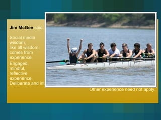 25 Words Of Social Media Wisdom Project | PPT