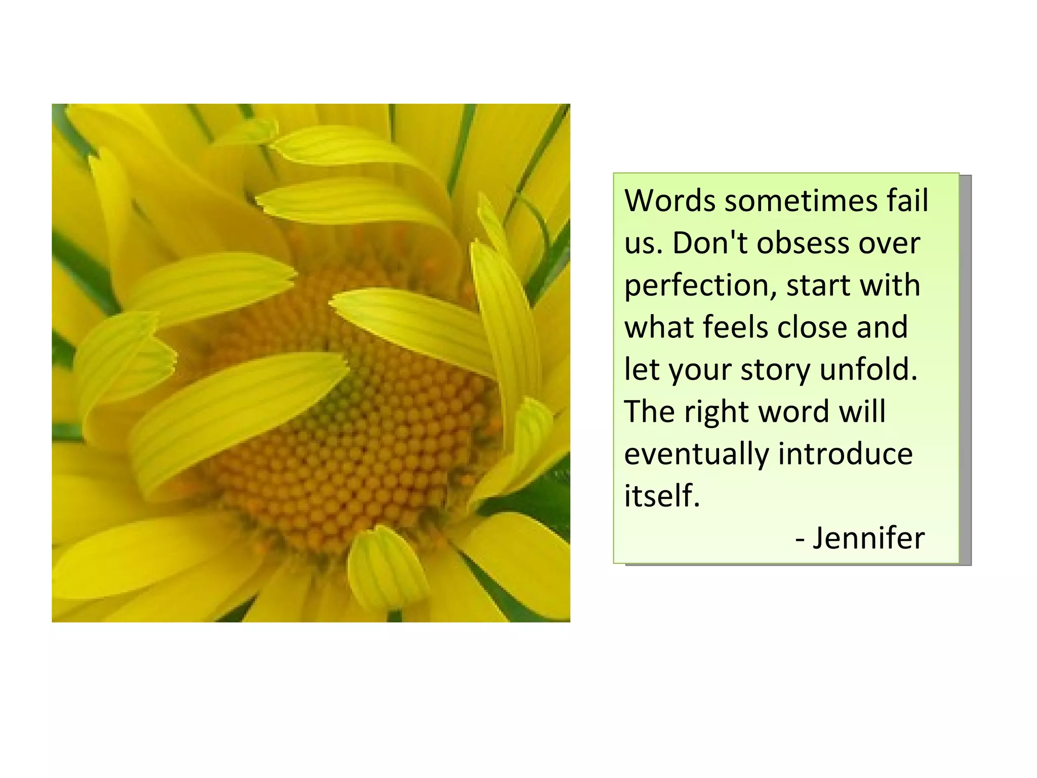 25 Words Of Wisdom - Writing | PPT