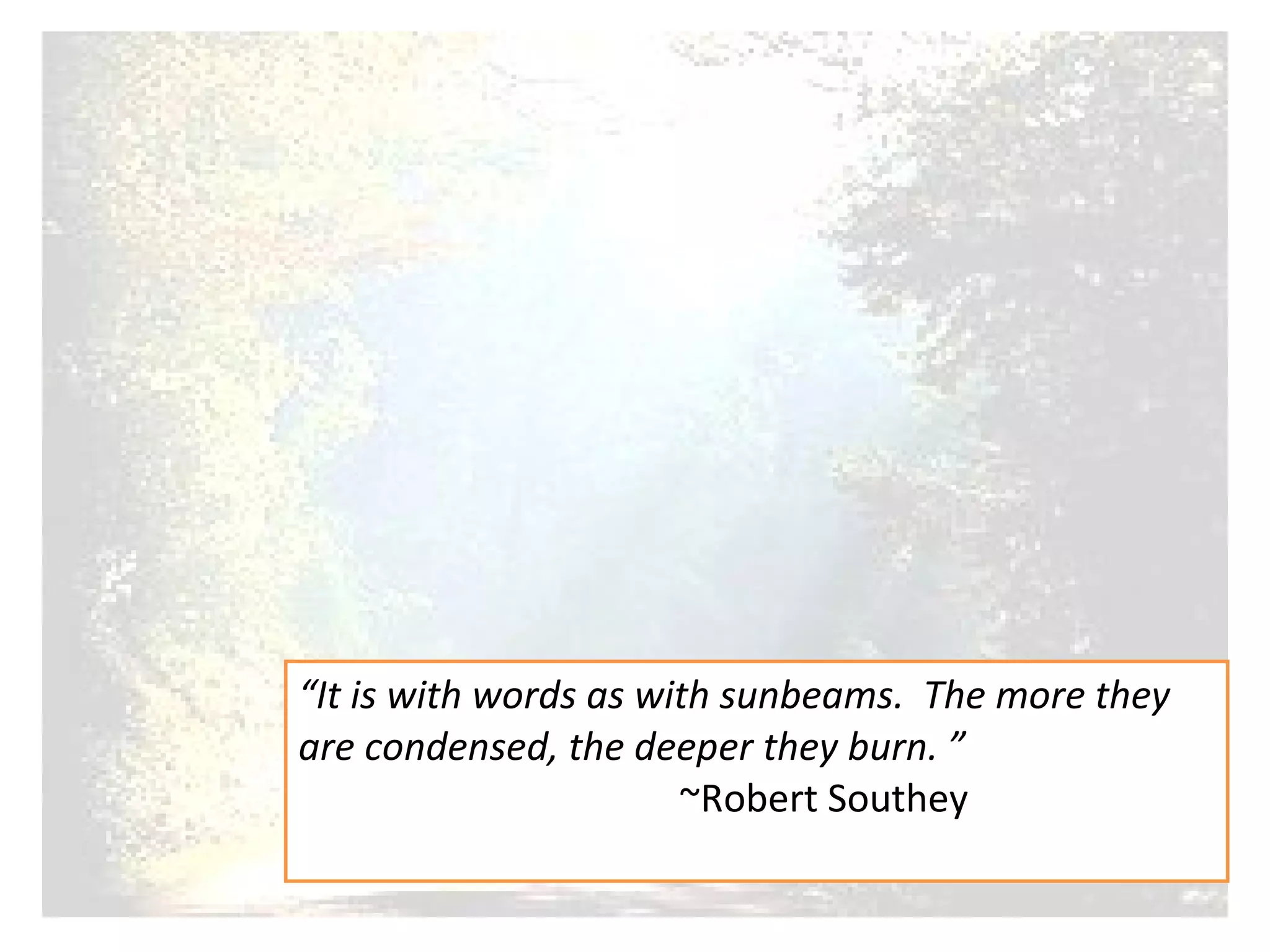 25 Words of Wisdom - Writing | PPT