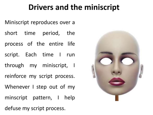 Drivers and the miniscript | PPTX