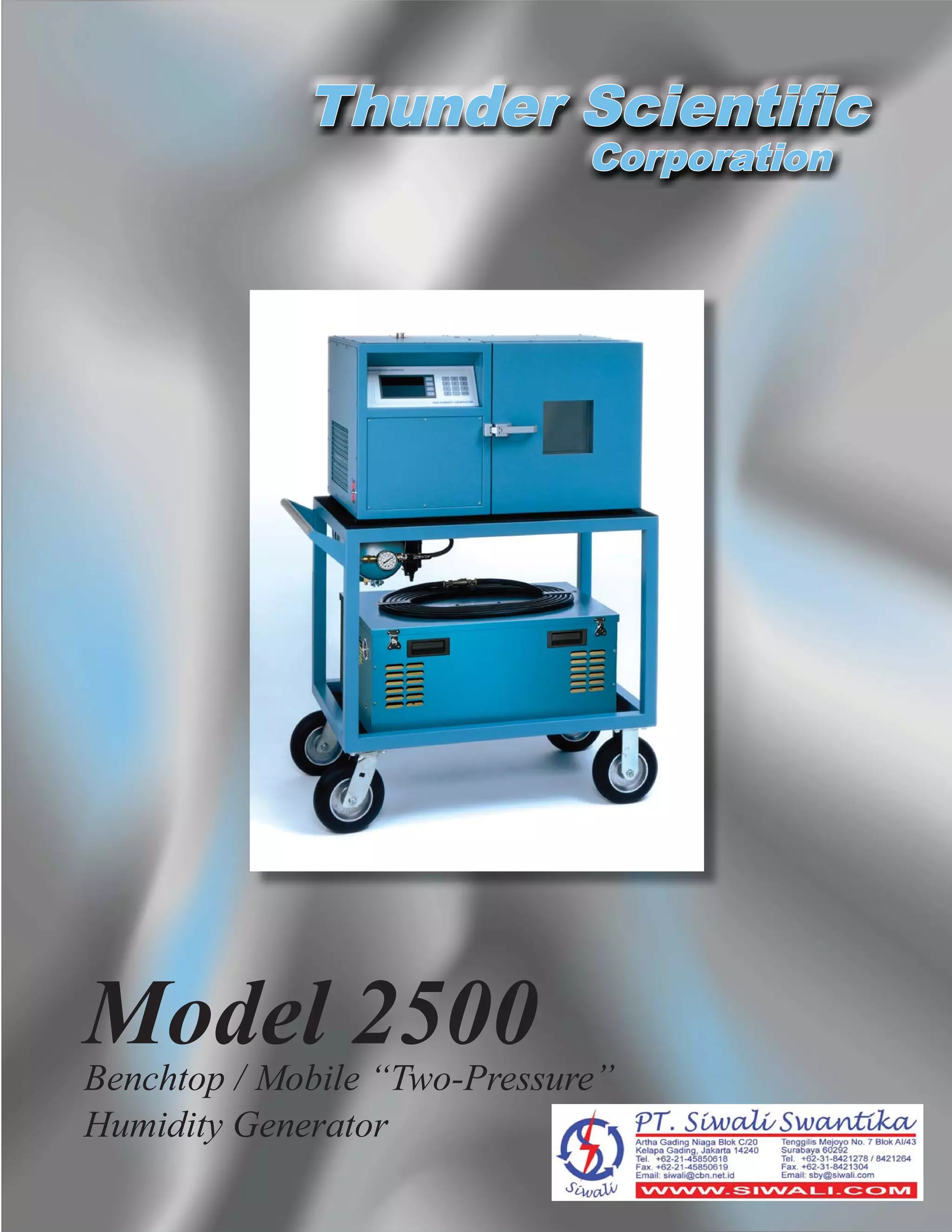 Brosur Thunder Scientific | Model 2500 | Humidity Generator | PDF
