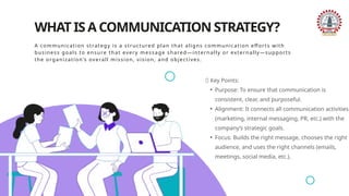 Effective communication strategy discussion | PPTX