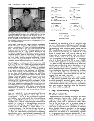 Metalated Heterocycles And Their Applications In Synthetic Organic ...