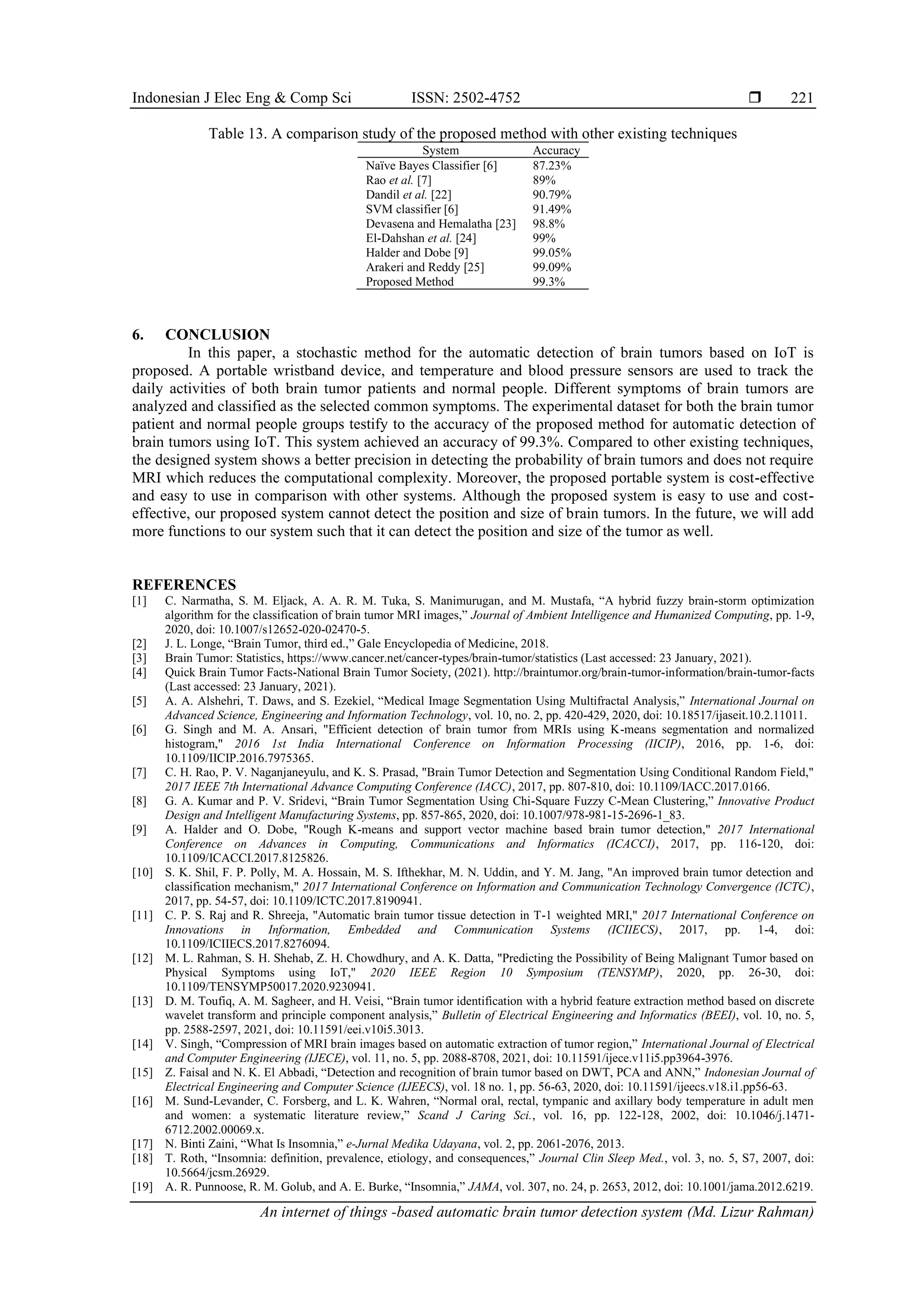 An Internet Of Things Based Automatic Brain Tumor Detection System Pdf