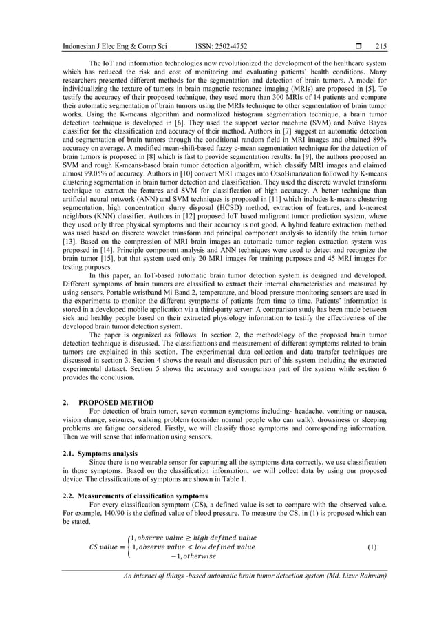 An Internet Of Things Based Automatic Brain Tumor Detection System Pdf