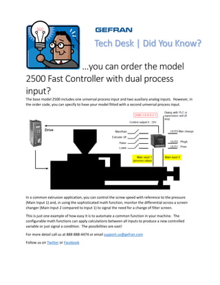 2500 dual process input | PDF