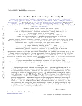 First mid-infrared detection and modeling of a flare from Sgr A* | PDF