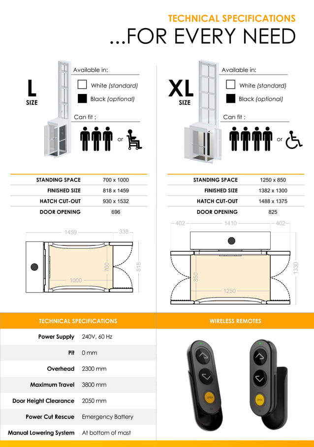 Ascenda: Fully-Loaded Home Elevator by Cibes | PDF