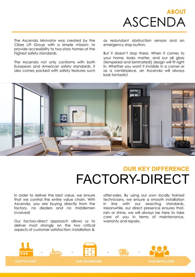 Ascenda: Fully-Loaded Home Elevator by Cibes | PDF