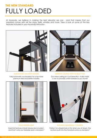 Ascenda: Fully-Loaded Home Elevator by Cibes | PDF