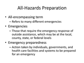 SURGT 2501 - M11 PPT: All-Hazards Preparation | PPTX