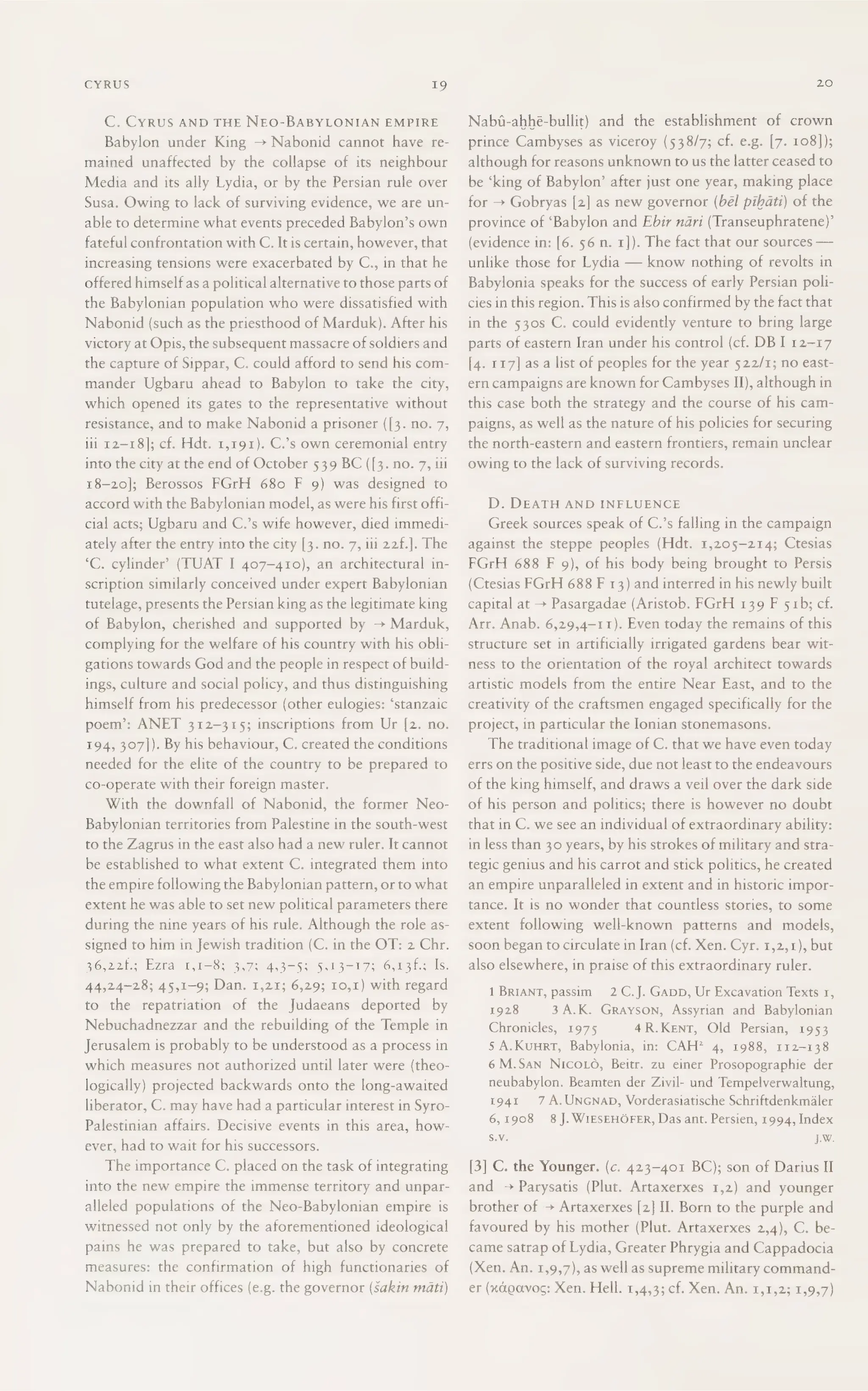 Brills New Pauly Encyclopaedia Of The Ancient World Cyrepy Hubert ...