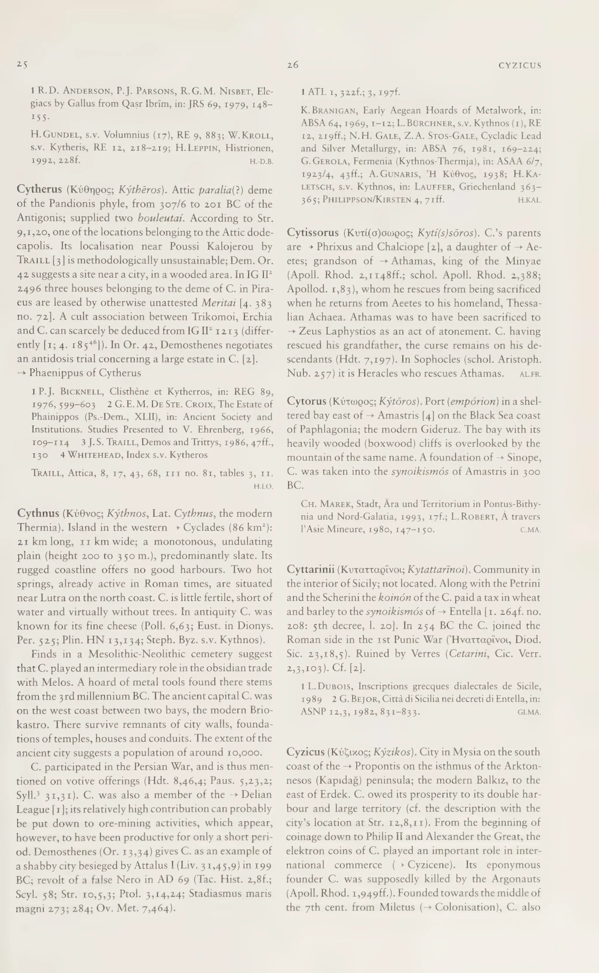 Brills New Pauly Encyclopaedia Of The Ancient World Cyrepy Hubert Cancik Editor | PDF