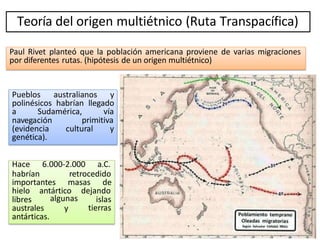 teorias poblamiento americano | PPTX