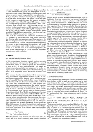 Earth-like planet predictor: a machine learning approach | PDF