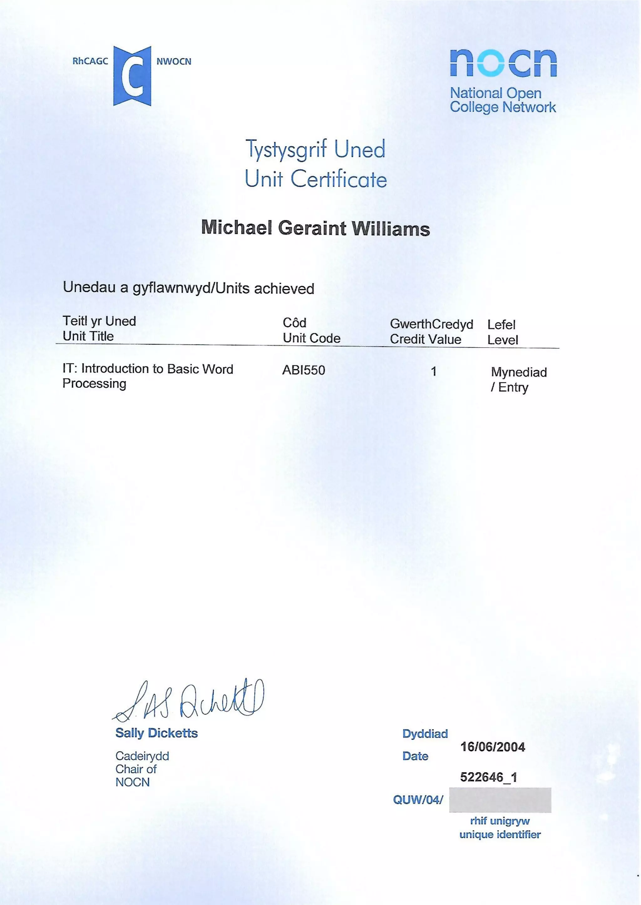 IT & Key Skills Cert | PDF