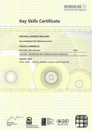 IT & Key Skills Cert | PDF