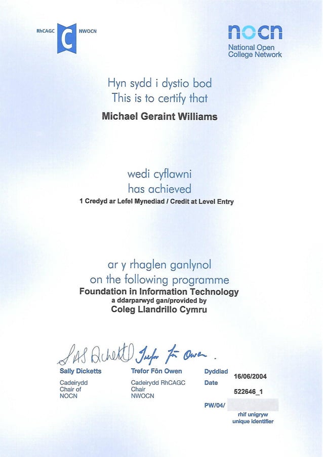 IT & Key Skills Cert | PDF