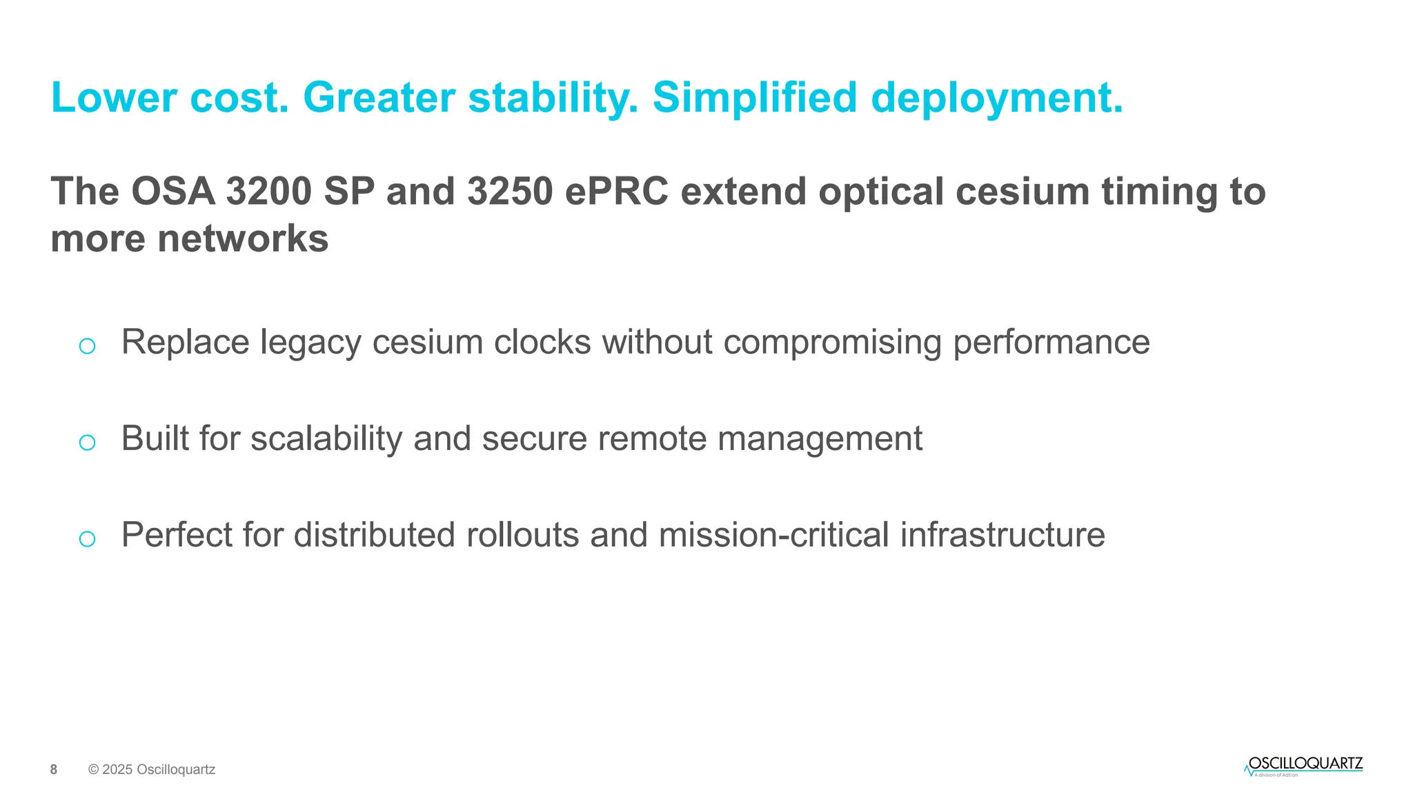 Introducing the OSA 3200 SP and OSA 3250 ePRC | PDF