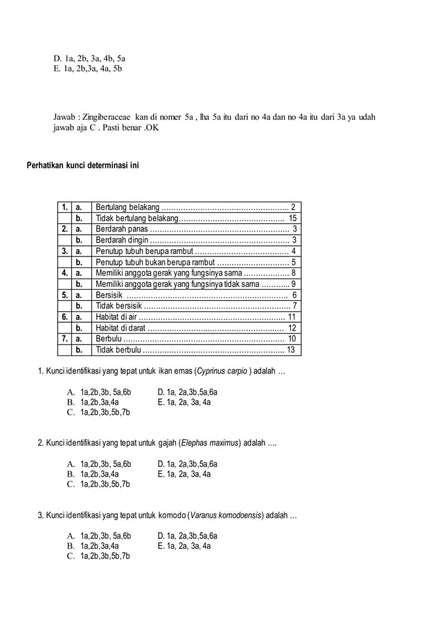 250739295 soal-kunci-determinasi | DOCX