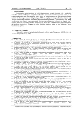 A new function of stereo matching algorithm based on hybrid convolutional neural network | PDF