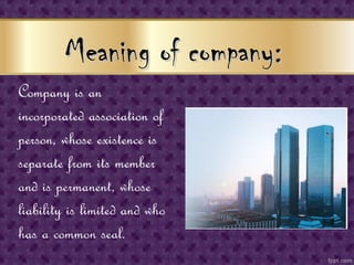 Company Organisation in Business | PPT