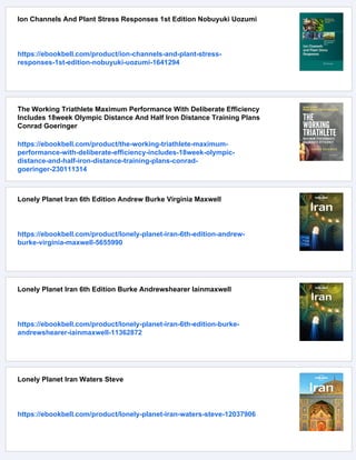 Plant Iron Homeostasis Methods And Protocols Jeeyon Jeong | PDF