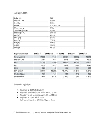 Telecom Plus PLC | PDF