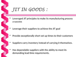 Developing the Justin-in-Time Production Process | PPTX