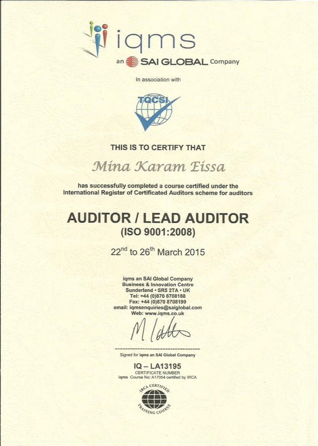 ISO lead auditor | PDF