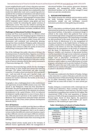 School Related Factors Predicting the Effectiveness in Managing Educational Facilities A ...