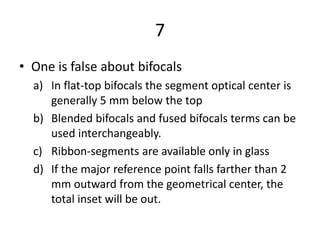 250+ High Frequency MCQs in Optometry and Ophthalmology | PPTX