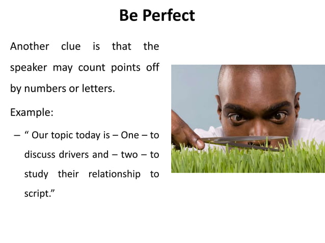 Be Perfect Driver Behavior | PPT
