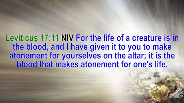251-252 It Is The Blood That Makes Atonement-Be holy | PPT