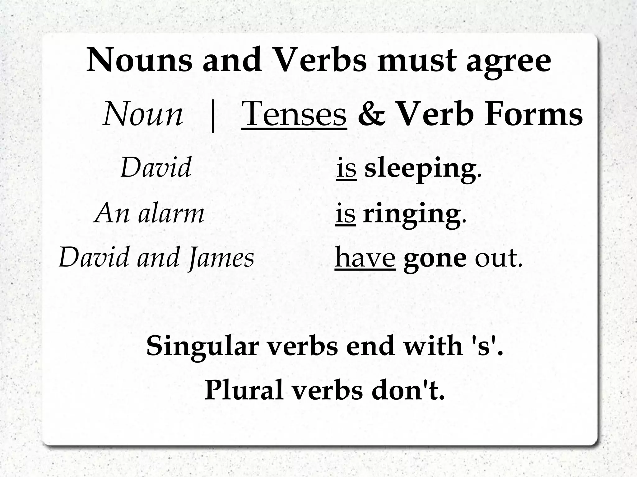 Languagelab 25.1 - Master Subject Verb Rules and Exceptions | PPT