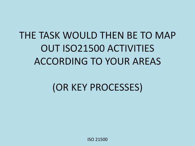 ISO 25100: PROJECT MANAGEMENT ON STEROIDS | PPT