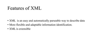 Data interchange integration, HTML XML Biological XML DTD | PPTX