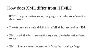 Data interchange integration, HTML XML Biological XML DTD | PPTX