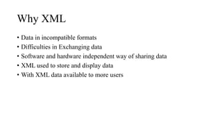 Data interchange integration, HTML XML Biological XML DTD | PPTX