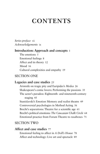 Theory For Theatre Studies Emotion Peta Tait Susan Bennett Kim Solga | PDF