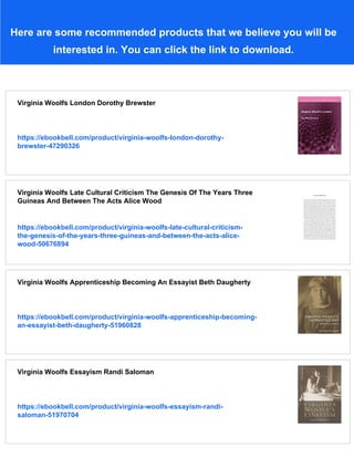 Virginia Woolfs Greek Tragedy Nancy Worman | PDF