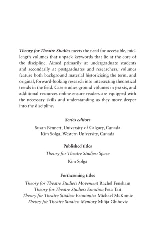 Theory For Theatre Studies Sound Susan Bennett | PDF