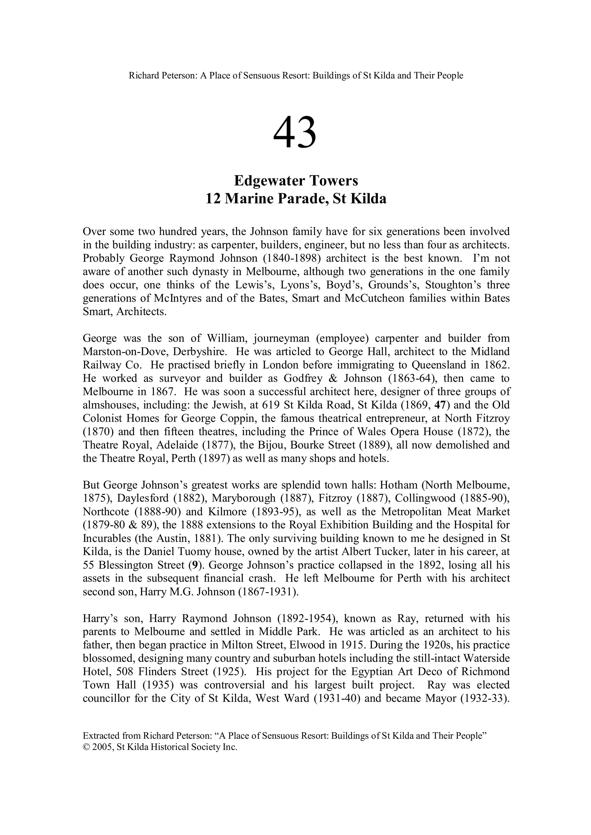 Edgewater Towers | PDF