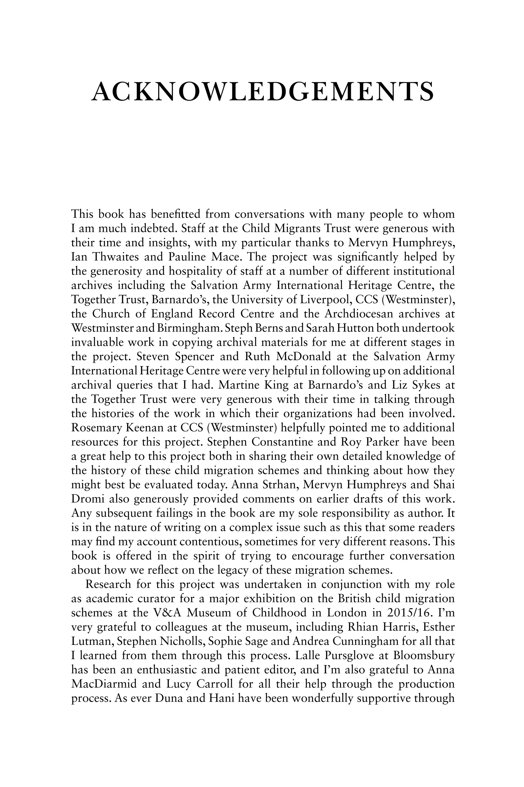 Remembering Child Migration Faith Nationbuilding And The Wounds Of ...