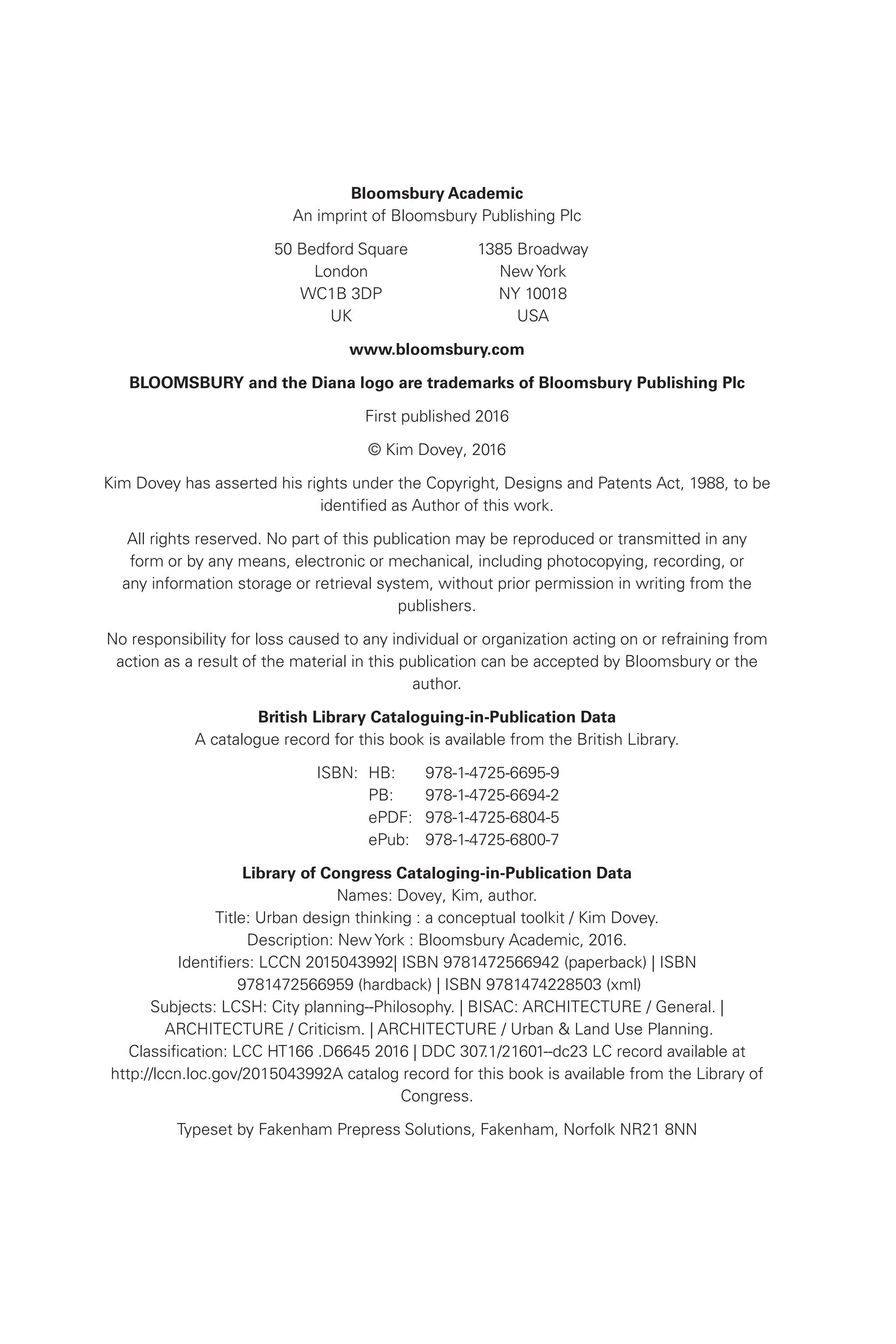 Urban Design Thinking A Conceptual Toolkit Kim Dovey | PDF