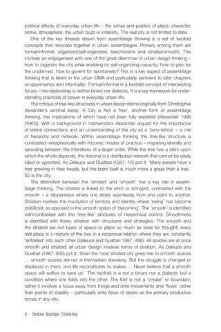 Urban Design Thinking A Conceptual Toolkit Kim Dovey | PDF
