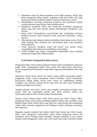 2511556 bahan-sastera-dalam-pengajaran-bm | PDF