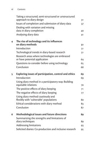 What Is Diary Method Ruth Bartlett Christine Milligan | PDF