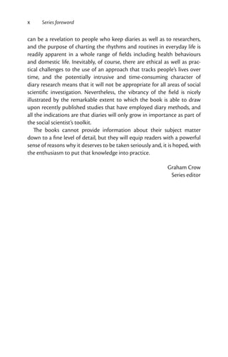 What Is Diary Method Ruth Bartlett Christine Milligan | PDF