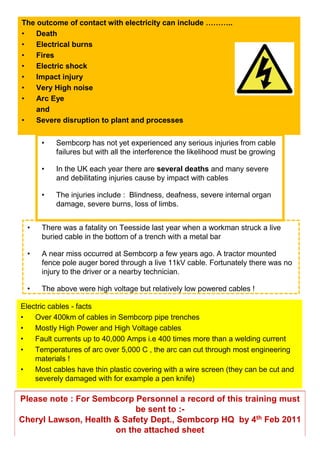 Electrical Cable Failures/Precautions | PDF